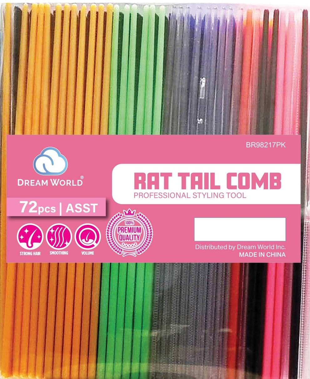 DREAM COMB BULK RAT TAIL 72PC/PK